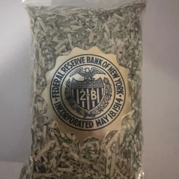 Other | Federal Reserve Bank Of New York Shredded Money Souvenir | Poshmark